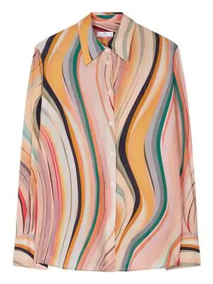 Paul Smith Silk-blend Printed Shirt - Multicolour