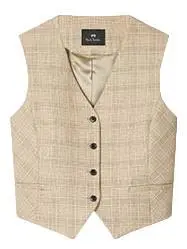 Paul Smith Checked Waistcoat - Brown
