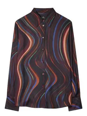 PAUL SMITH PS Paul Smith Midnight Swirl Viscose Shirt