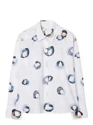 Paul Smith Painted Spot Cotton Shirt - White