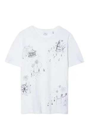 Paul Smith Fairground Sketch' T-shirt - White