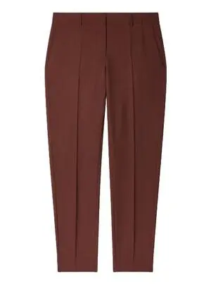 Paul Smith Wool Hopsack Slim-fit Trousers - Brown