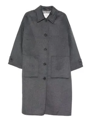 VICOLO Wool-blend Coat - Blue