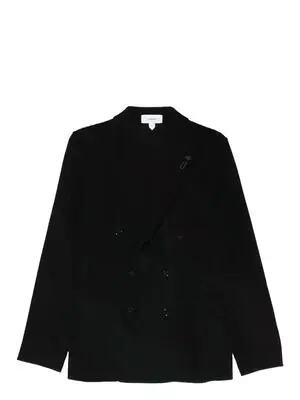 LARDINI Double-breasted Jacket - Black