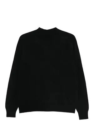VICOLO Mock-neck Pullover Sweater - Black