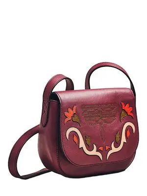 Farm Rio Embroidered Crossbody Bag - Merlot