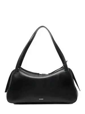 JIL SANDER Top-zip Shoulder Bag - Black