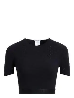 Wolford Stretch Crop T-shirt - Black