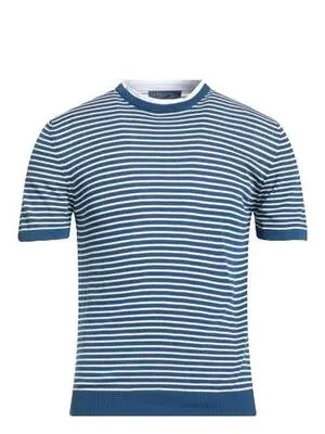 DANIELE FIESOLI Cotton Striped Sweater - Blue
