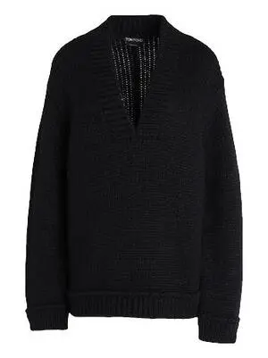 TOM FORD Knitted Alpaca Wool-blend Sweater - Black