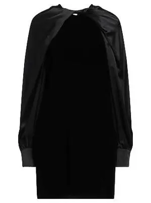 Max Mara Mini Dress In Silk, Viscose, And Cupro - Black
