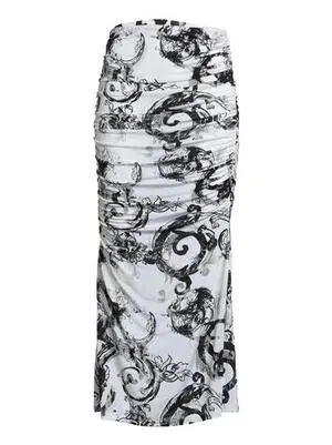 Versace Maxi Flared Skirt - White