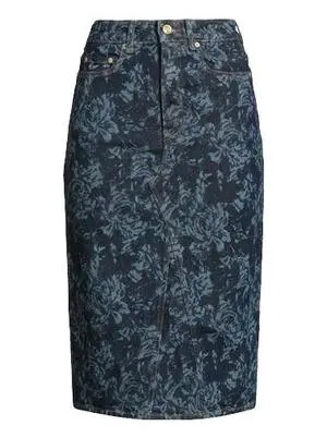 GANNI Denim Pencil Skirt - Blue