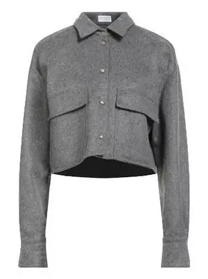 Brunello Cucinelli Virgin Wool Overshirt - Grey