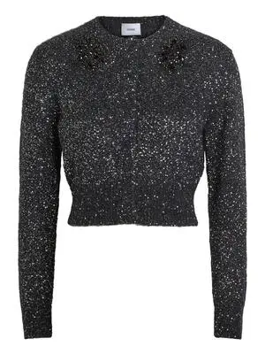 ERDEM Embellished Alpaca-Blend Cardigan