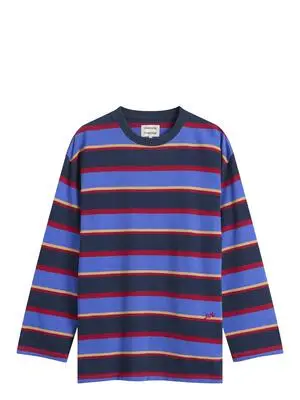 DAMSON MADDER Damson Madder Ali Long Sleeve Stripe T-Shirt