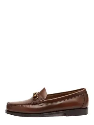 G.H. BASS & CO. Lincoln Horse Bit Loafer - Mid Brown Leather