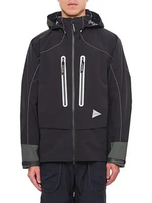 AND WANDER Pertex Shield Rain Jacket - Black