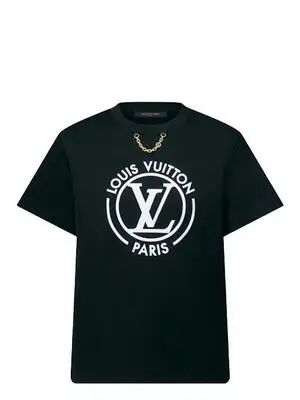 LOUIS VUITTON Flocked T-shirt - Black/white
