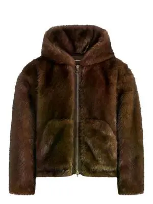 Manière De Voir Ryan Faux-fur Jacket - Brown