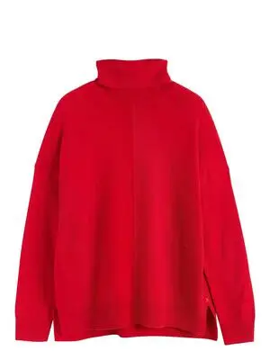 Chinti & Parker Turtleneck Wool-cashmere Sweater - Red
