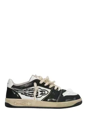 ENTERPRISE JAPAN Egg Rocket Graphic Low-top Sneakers - Black