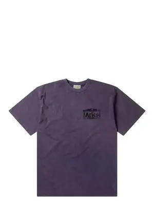 Aries Logo-print T-shirt - Purple