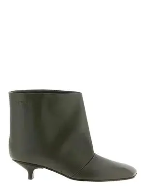 Vicini 30mm Cizin Square-toe Leather Ankle Boots - Green