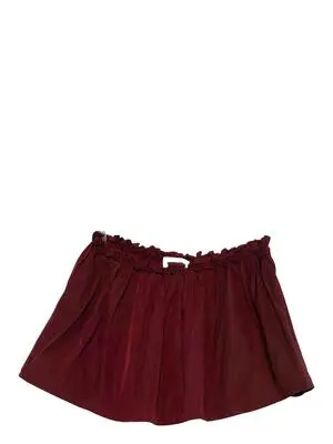 SHUSHU/TONG Pleated A-line Skirt - Red