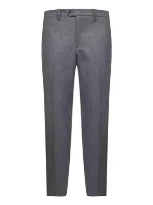 D4.0 Button-Fastening Trousers Grey
