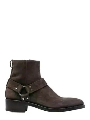 Premiata Leather Biker Boots - Brown