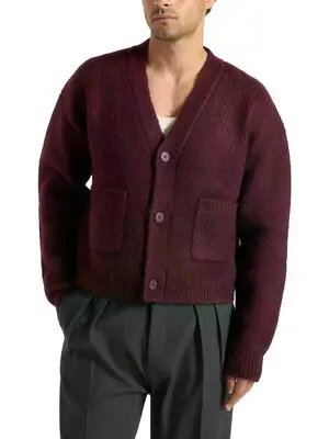 Manière De Voir Charlie V-neck Cardigan - Red