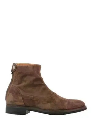 ALBERTO FASCIANI 30mm Zip-fastening Suede Boots - Brown