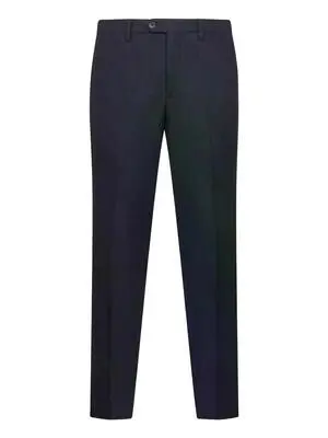 D4.0 Button-Fastening Trousers Blue