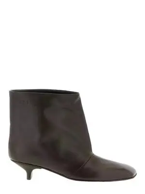Vicini 30mm Cizin Square-toe Leather Ankle Boots - Brown