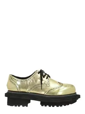 COMME DES GARÇONS TAO Full-brogue Platform Derby Shoes - Gold