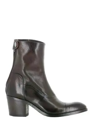 ALBERTO FASCIANI 65mm Cap-toe Heeled Boots - Brown