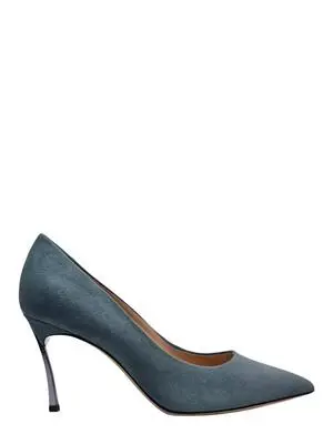 Casadei 80mm Blade Pumps - Green