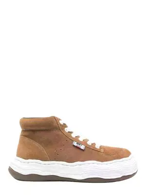 Mihara Yasuhiro Oliver Suede High-top Sneakers - Brown