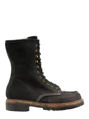 Visvim Lace-up Leather Boots - Black