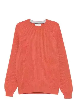 Brunello Cucinelli Crew-neck Sweater - Orange