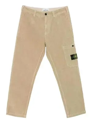 Stone Island Corduroy Straight-leg Trousers - Neutrals