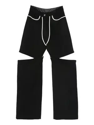 Paris Georgia Emelio Cut-out Trousers - Black