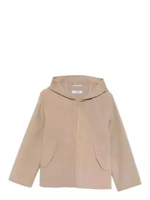 Max Mara Hooded Zip-up Jacket - Neutrals