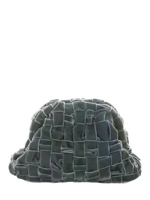 Maria La Rosa Velvet Clutch Bag - Grey