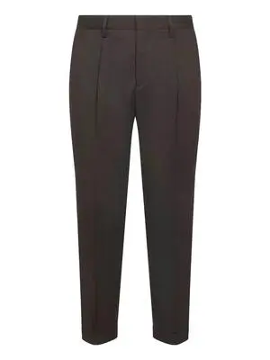 D4.0 Front-Pleated Tailored Trousers