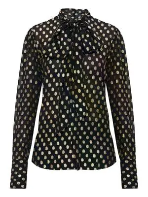 Dsquared2 Polka-dot Tie Shirt - Black