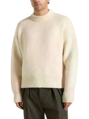 Manière De Voir Brushed-knit Sweater - Neutrals
