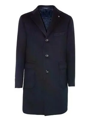 Tagliatore Buttoned Coat - Blue