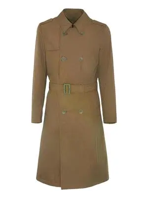 Herno Double-breasted Belted Coat - Green